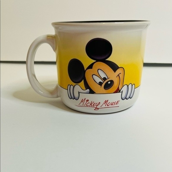 Disney | Dining | Vintage Disney Mug Mickey Mouse Autograph 9s Peeking ...